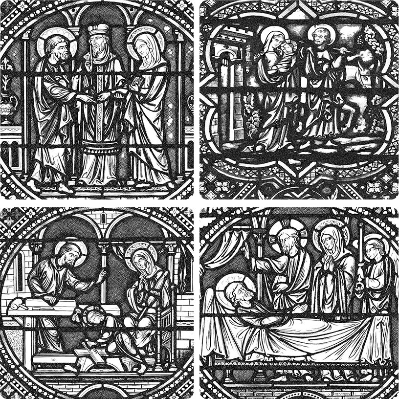 The Life of Saint Joseph - Coloring Page Bundle