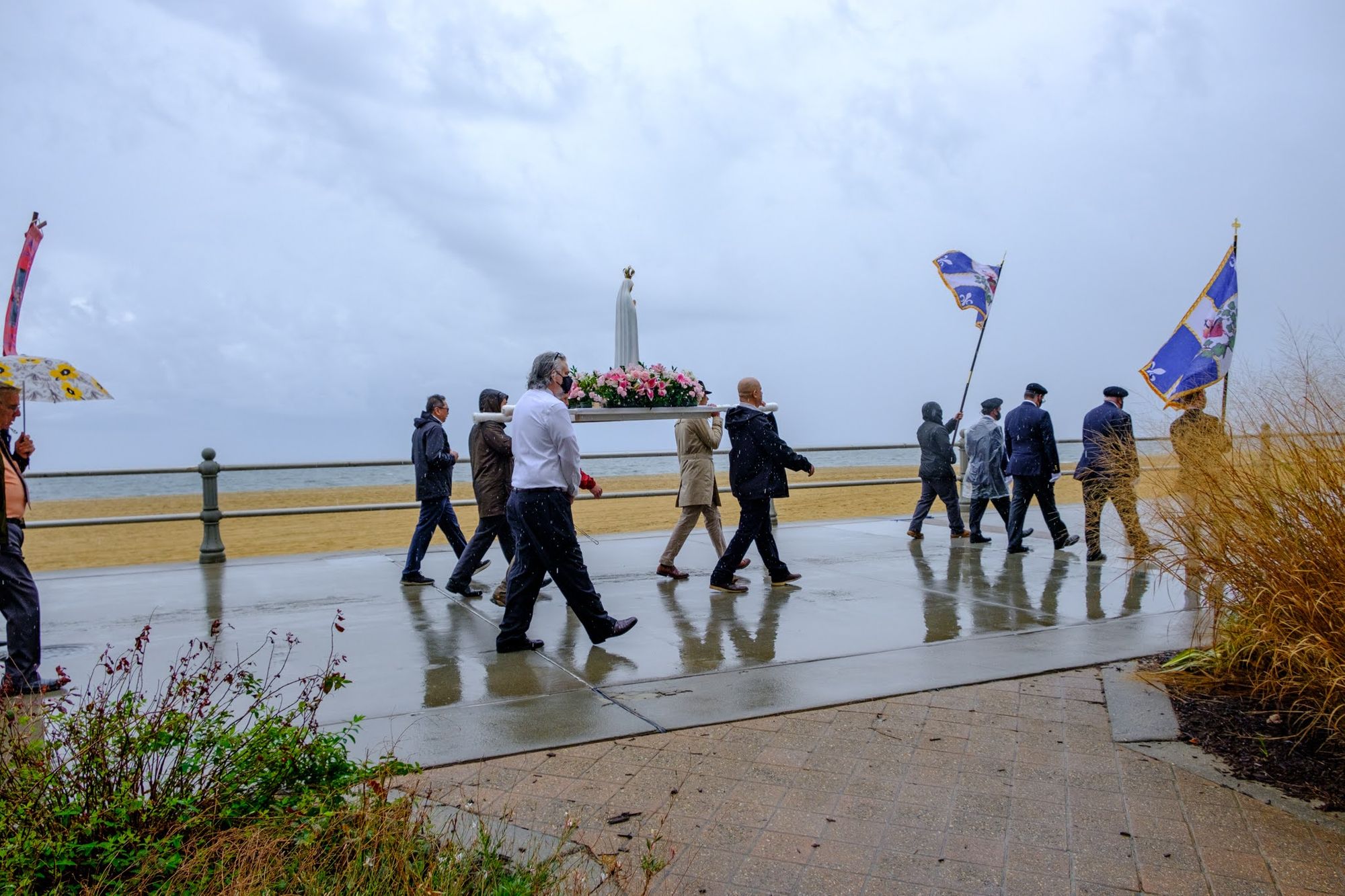 Rosary Procession, Virginia Beach, Virginia - Catholic Stock Photo