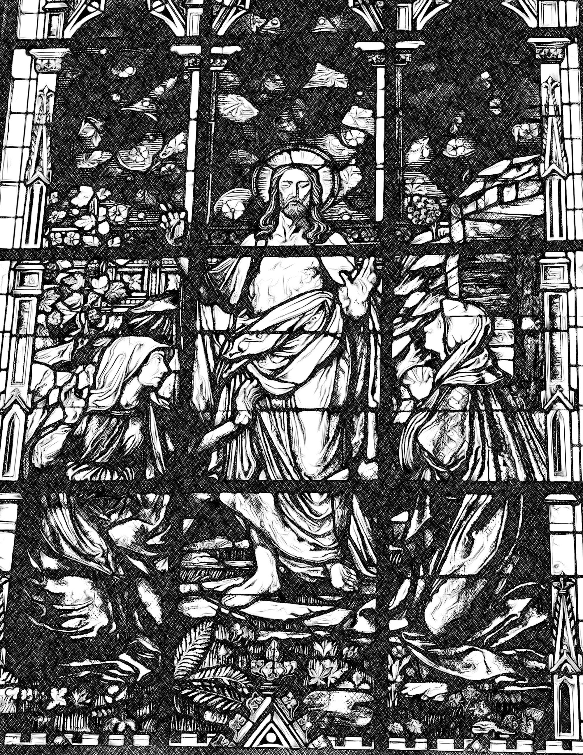 The Risen Christ with the Virgin Mary and Mary Magdalene - Bible ...