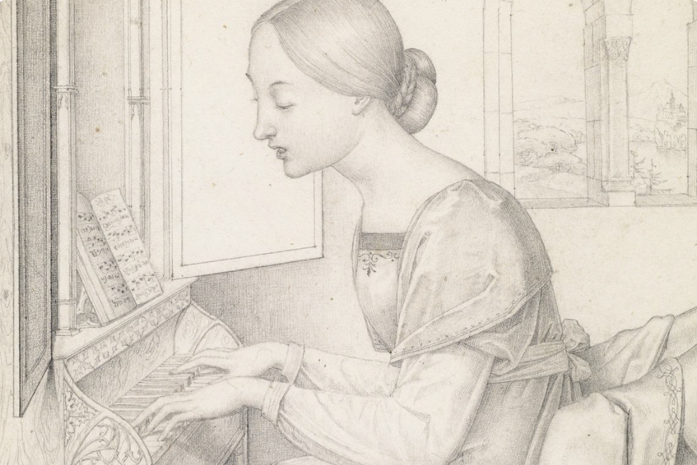 Female Saints Drawings - S.D. Cason Catholic Gallery