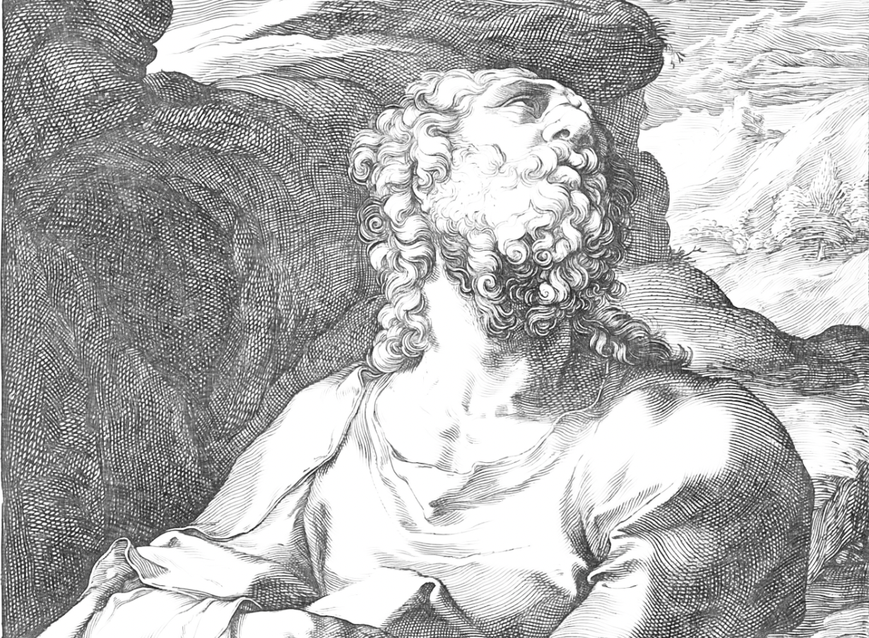 Saint Bartholomew (1589) by Hendrick Goltzius - Catholic Coloring Page