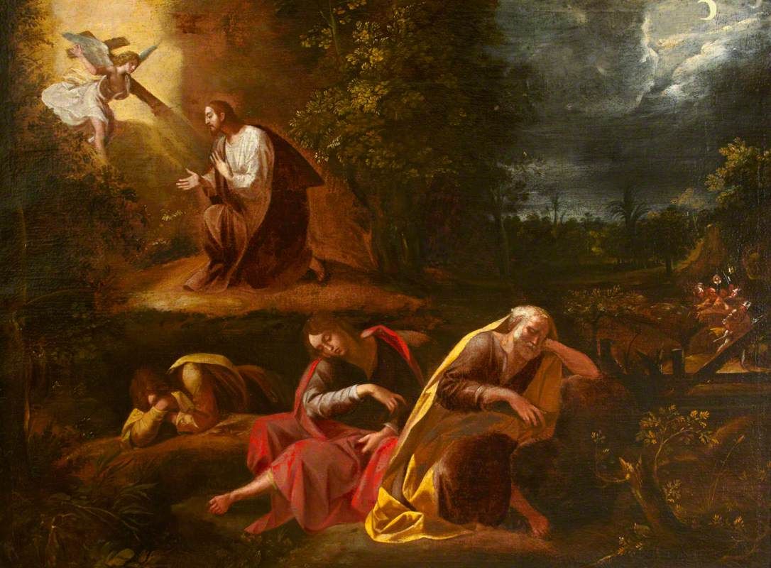 The Agony in the Garden (1568-1640) by Giuseppe Cesari - Public Domain ...