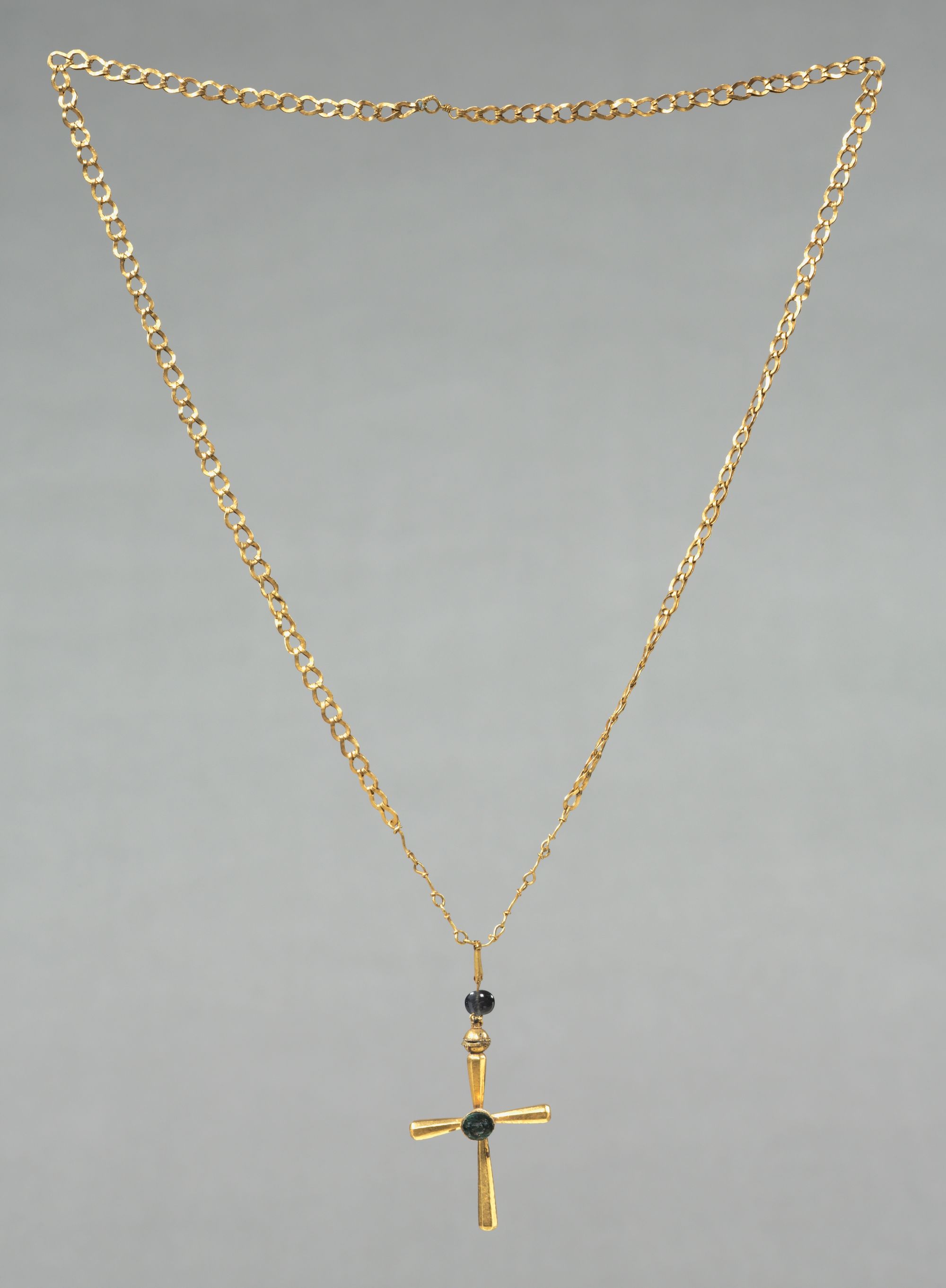 Chain with Pendant Cross (500s, Byzantium) - Catholic Stock Photo