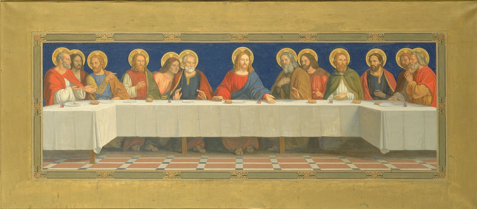 The Last Supper (1915-1925) by H. Siddons Mowbray - Public Domain Bible ...