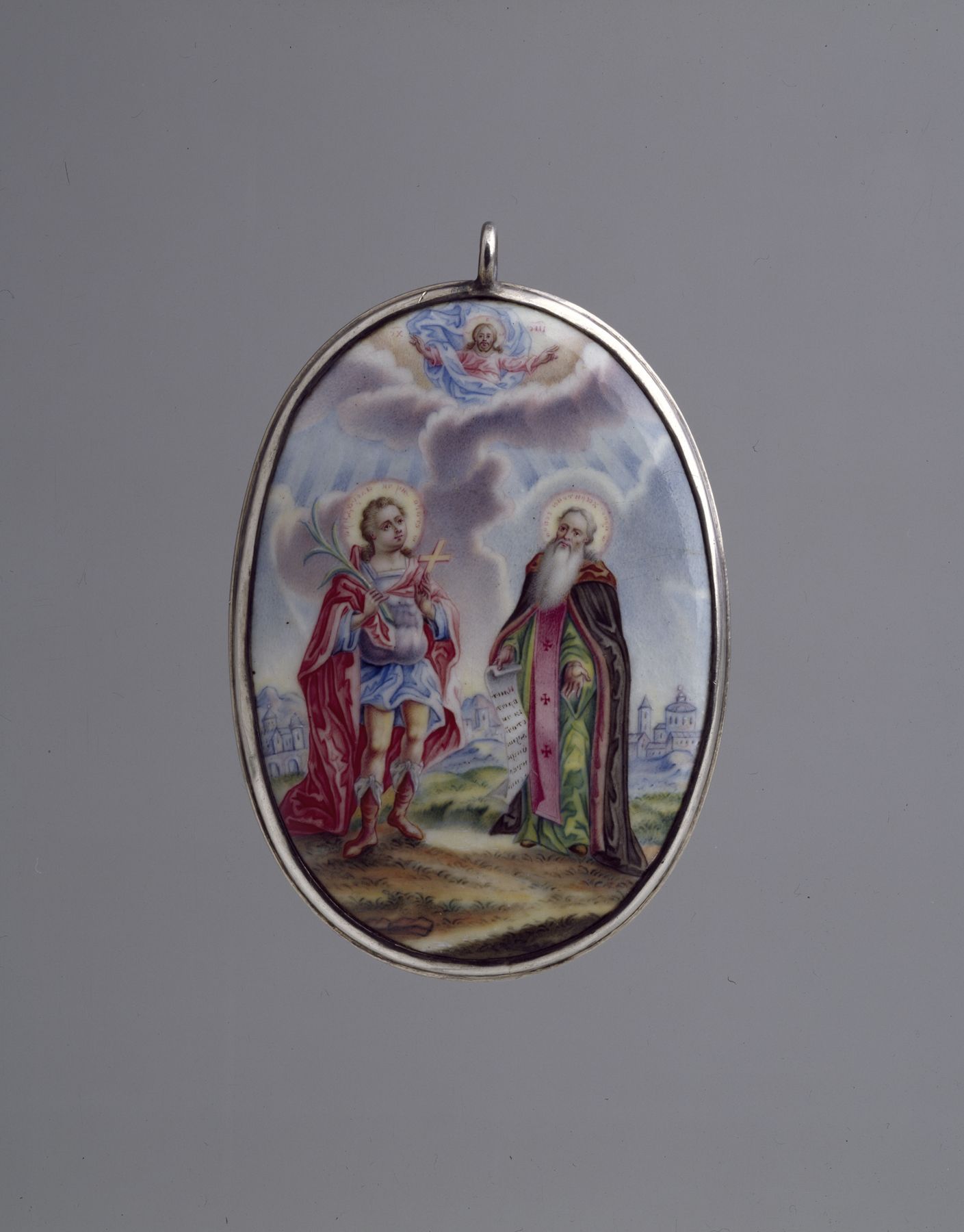 Saints Chariton and Alexander Pendant (1768, Russia) - Byzantine Stock ...