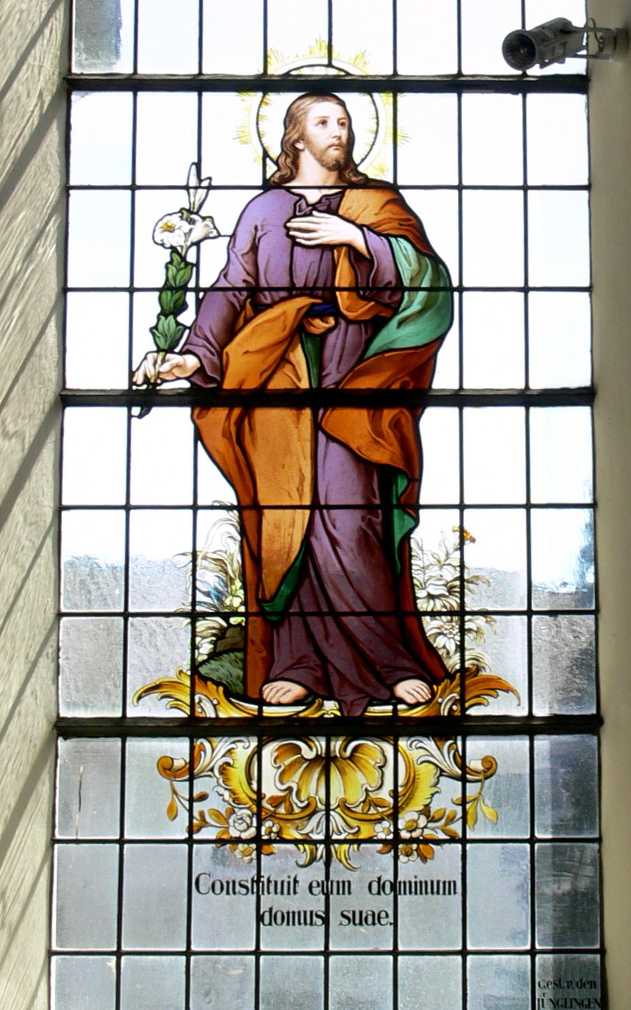 Saint Joseph Stained Glass Window Fronhofen Parish Church, Germany ...
