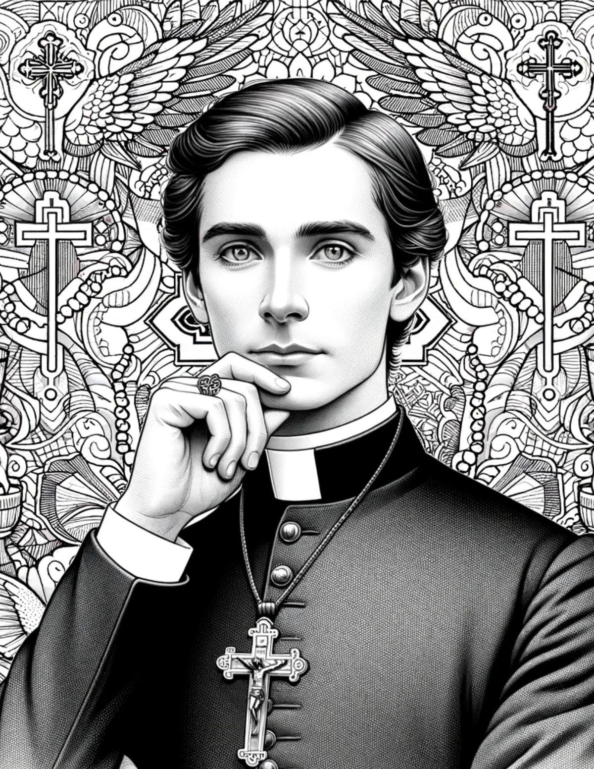 St. Jean-Theophane Venard (2023) - Catholic Coloring Page