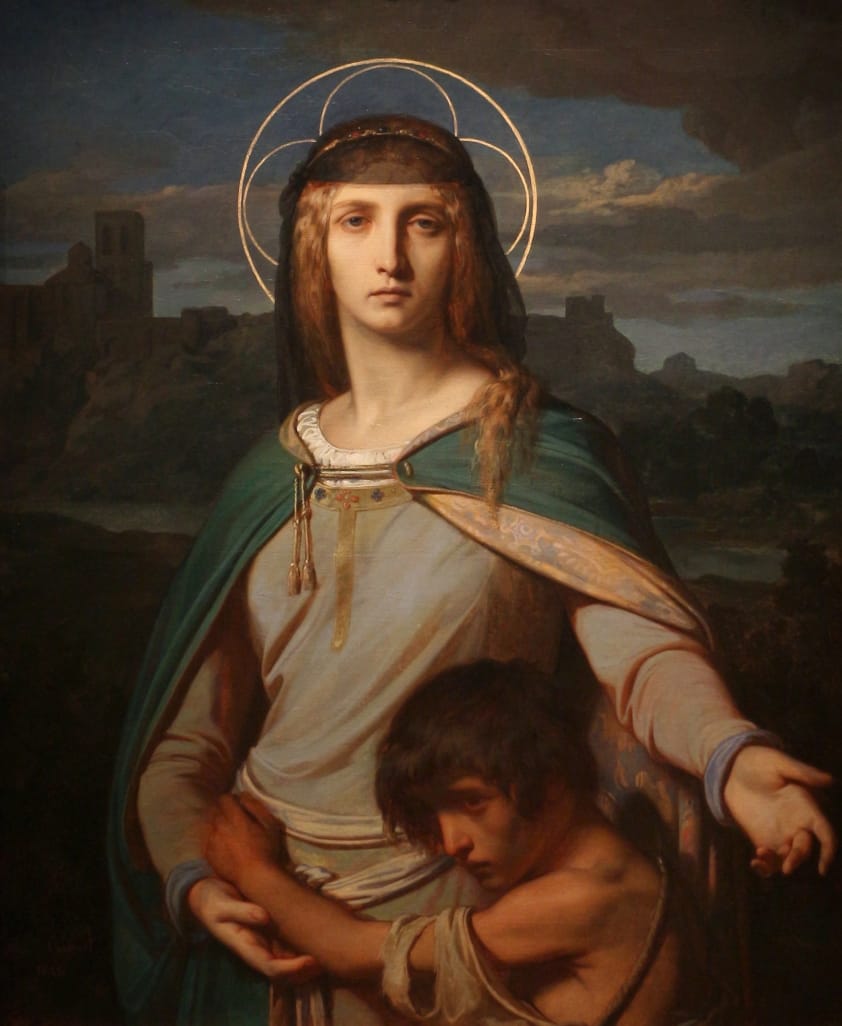 Saint Monica in a Landscape (1800s) by Alexandre Cabanel - Public ...