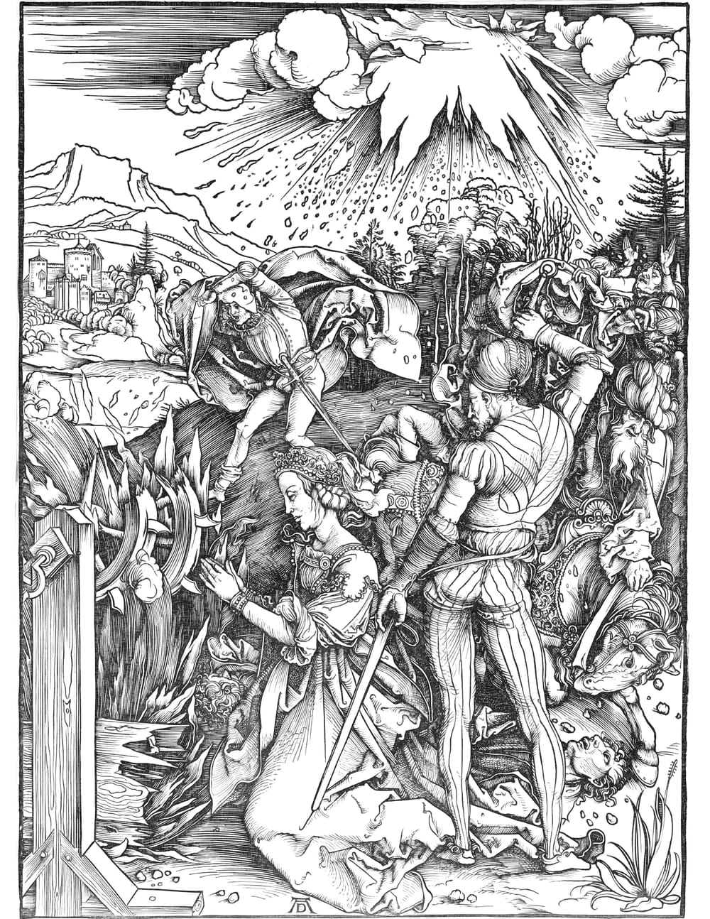 The Martyrdom of Saint Catherine of Alexandria (1497) by Albrecht Dürer ...