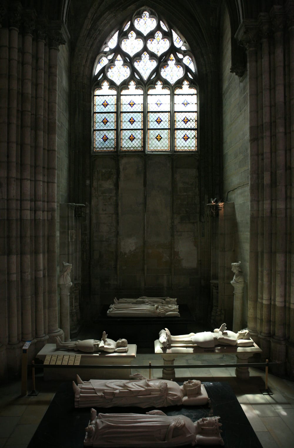 Saint-Denis Basilica - (From left to right clockwise) Tombs of Bertrand ...