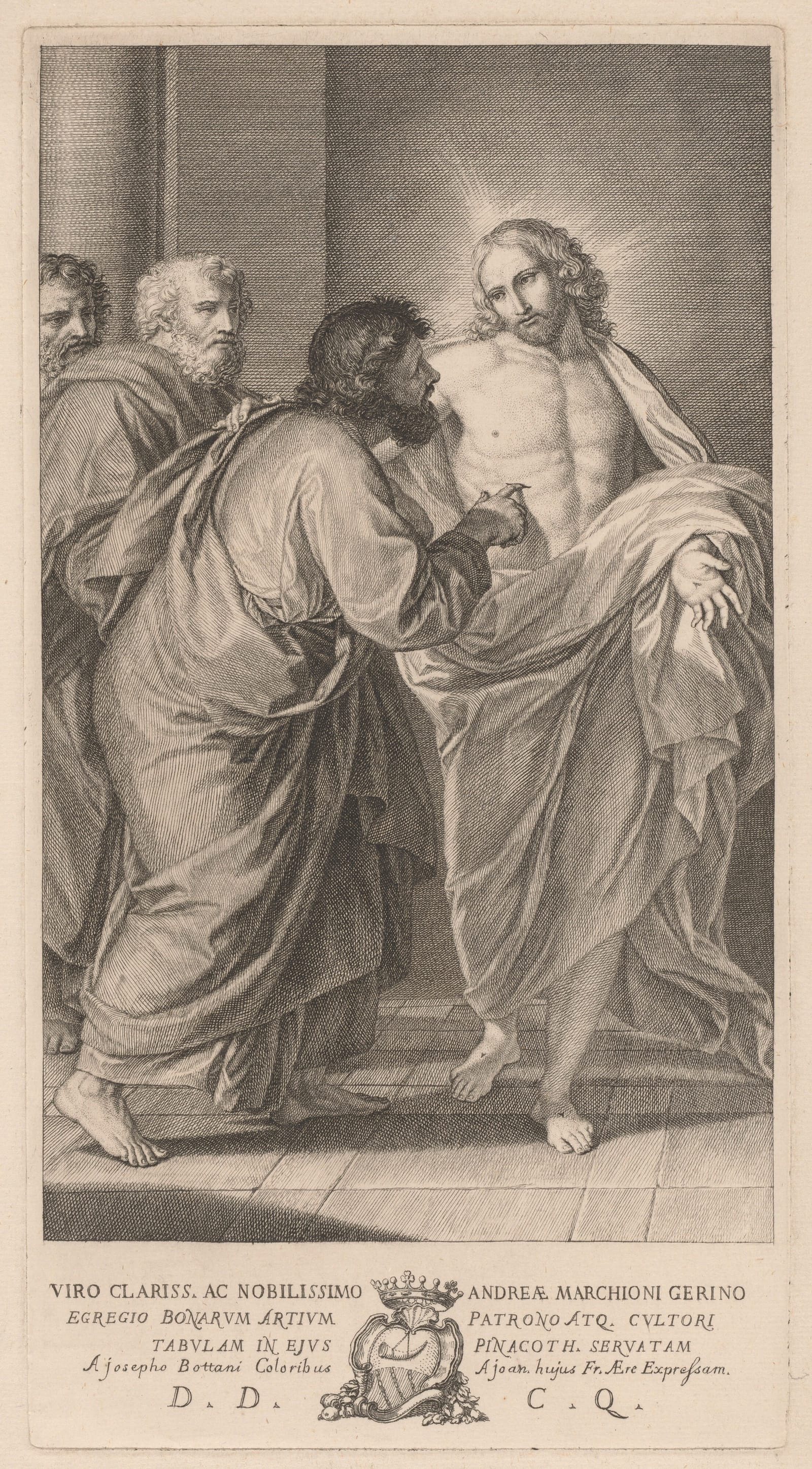 The Incredulity of Saint Thomas by Giovanni Bottani (mid 18th century ...
