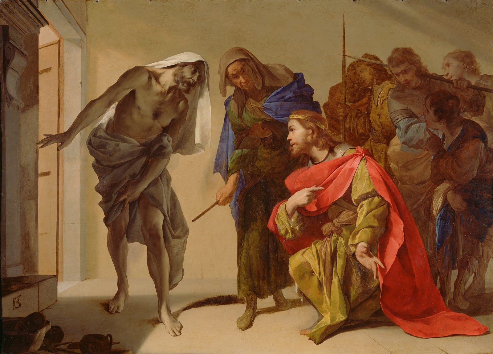 The Shade of Samuel Invoked by Saul (1650–1656) by Bernardo Cavallino ...