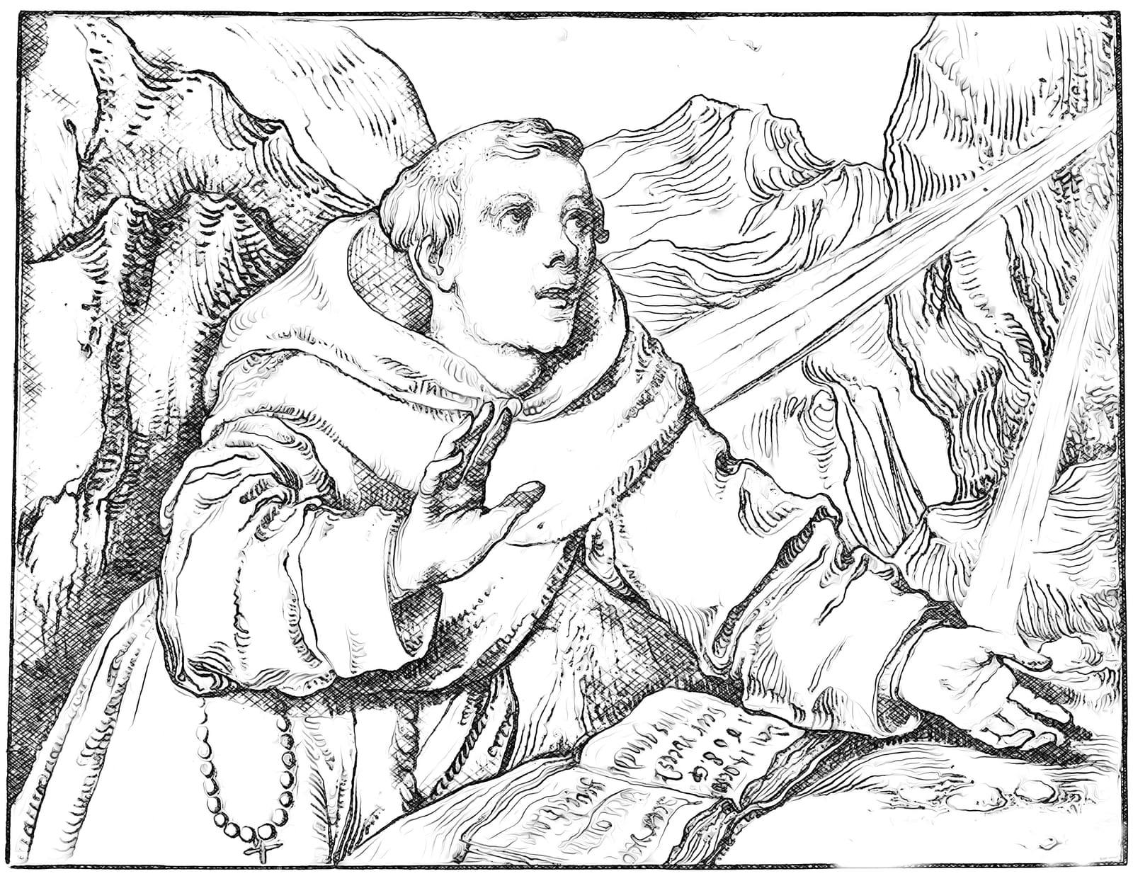 St. Jerome Coloring Page Coloring Pages