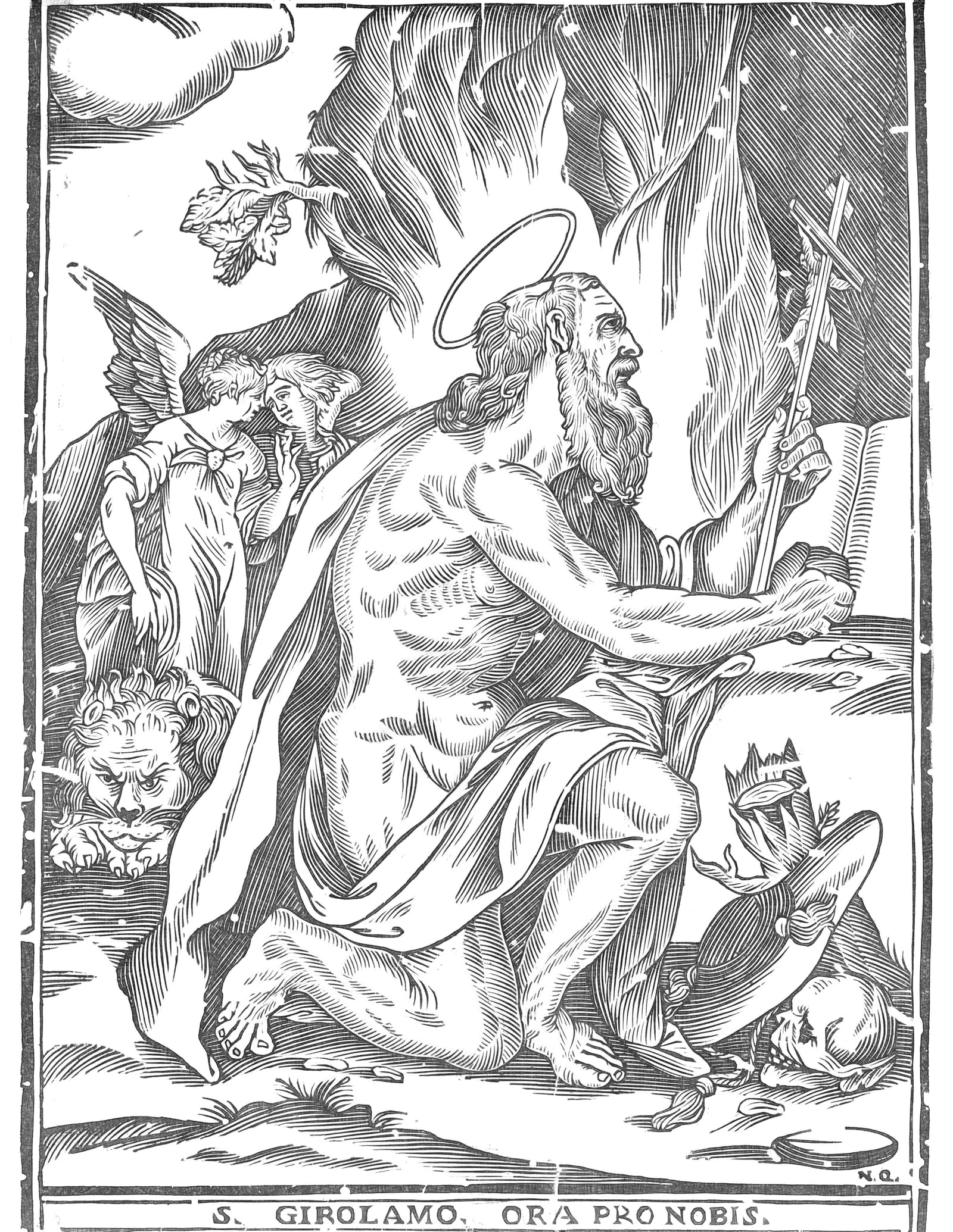 Saint Jerome - Catholic Coloring Page