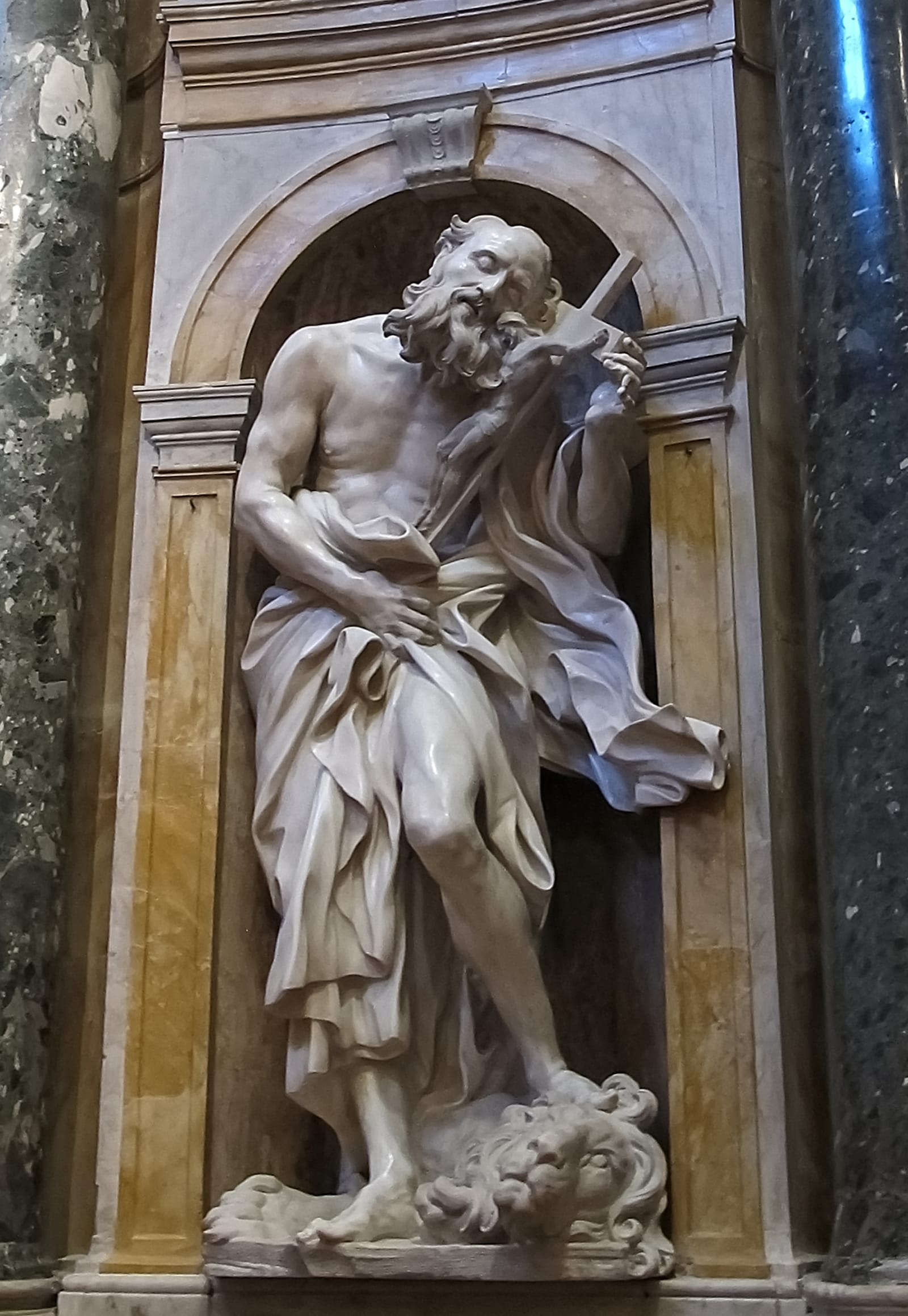 Saint Jerome Statue (1661–1663) by Bernini - Catholic Stock Photo