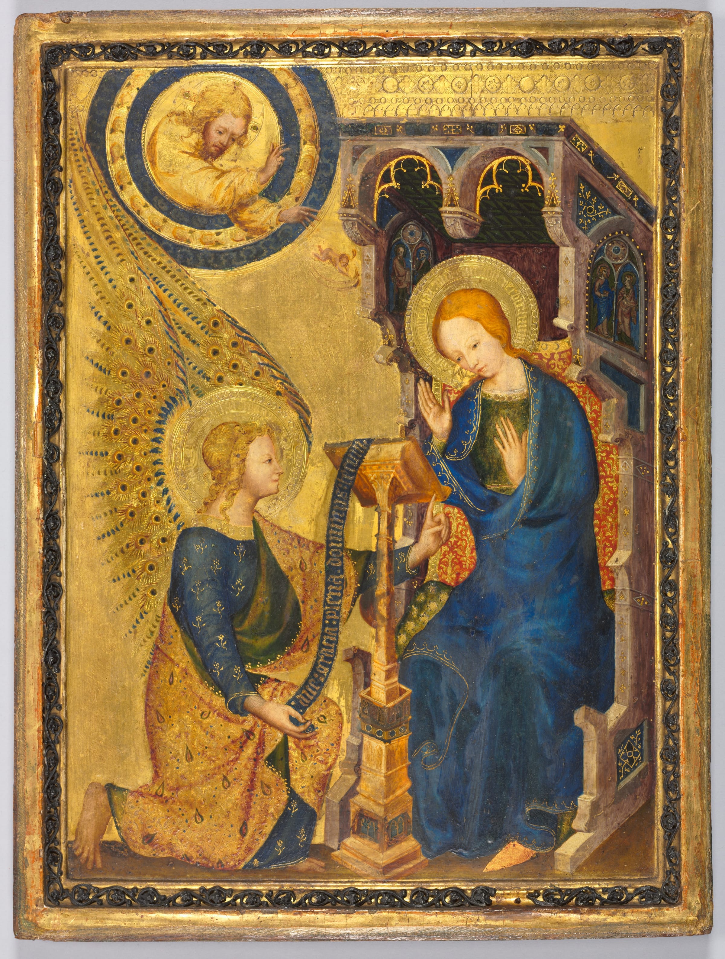 The Annunciation (1380s) by Unknown - Public Domain Catholic Painting