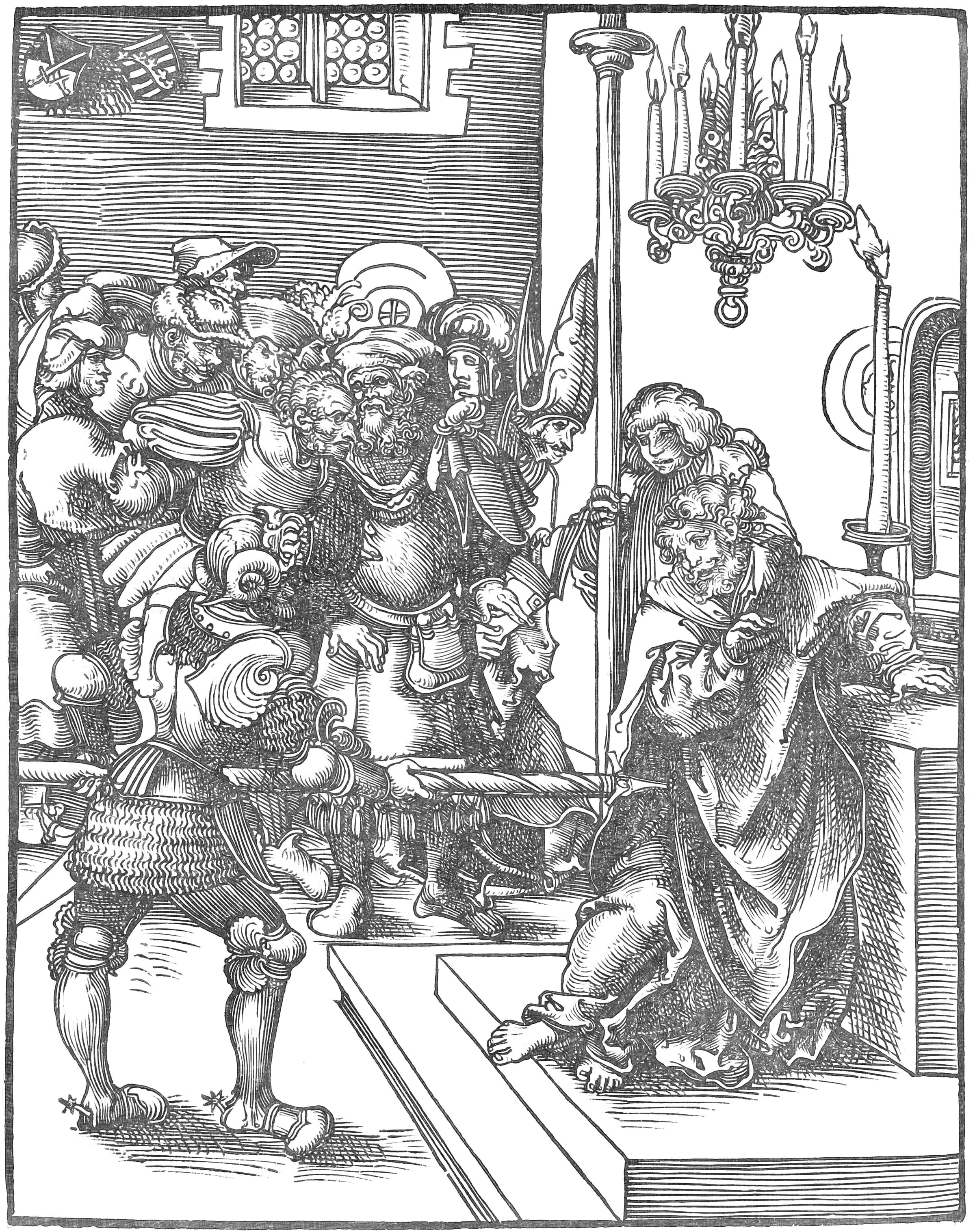 The Martyrdom of Saint Thomas the Apostle - Catholic Coloring Page