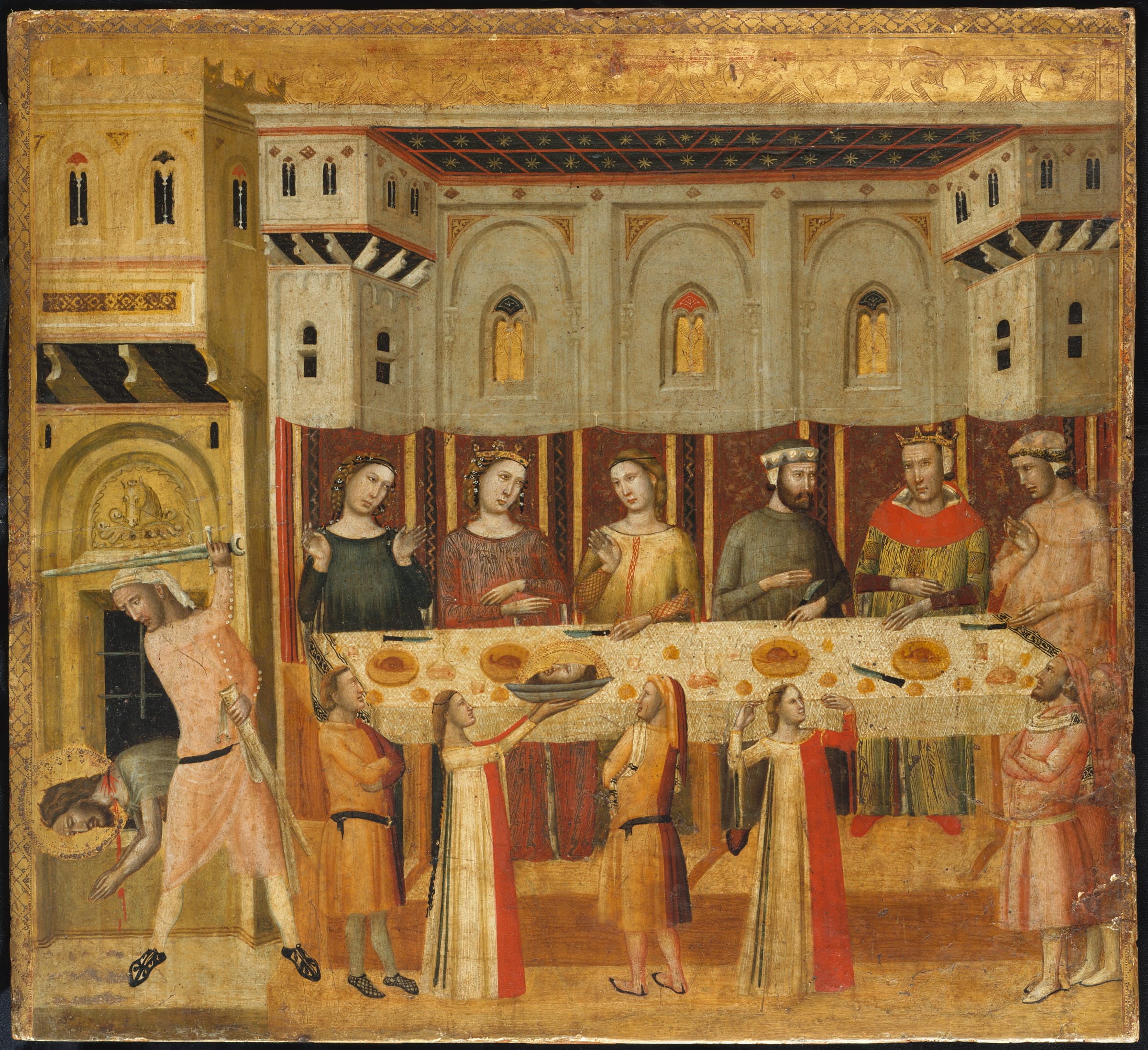 The Feast of Herod and the Beheading of the Baptist (1330–1335) by ...