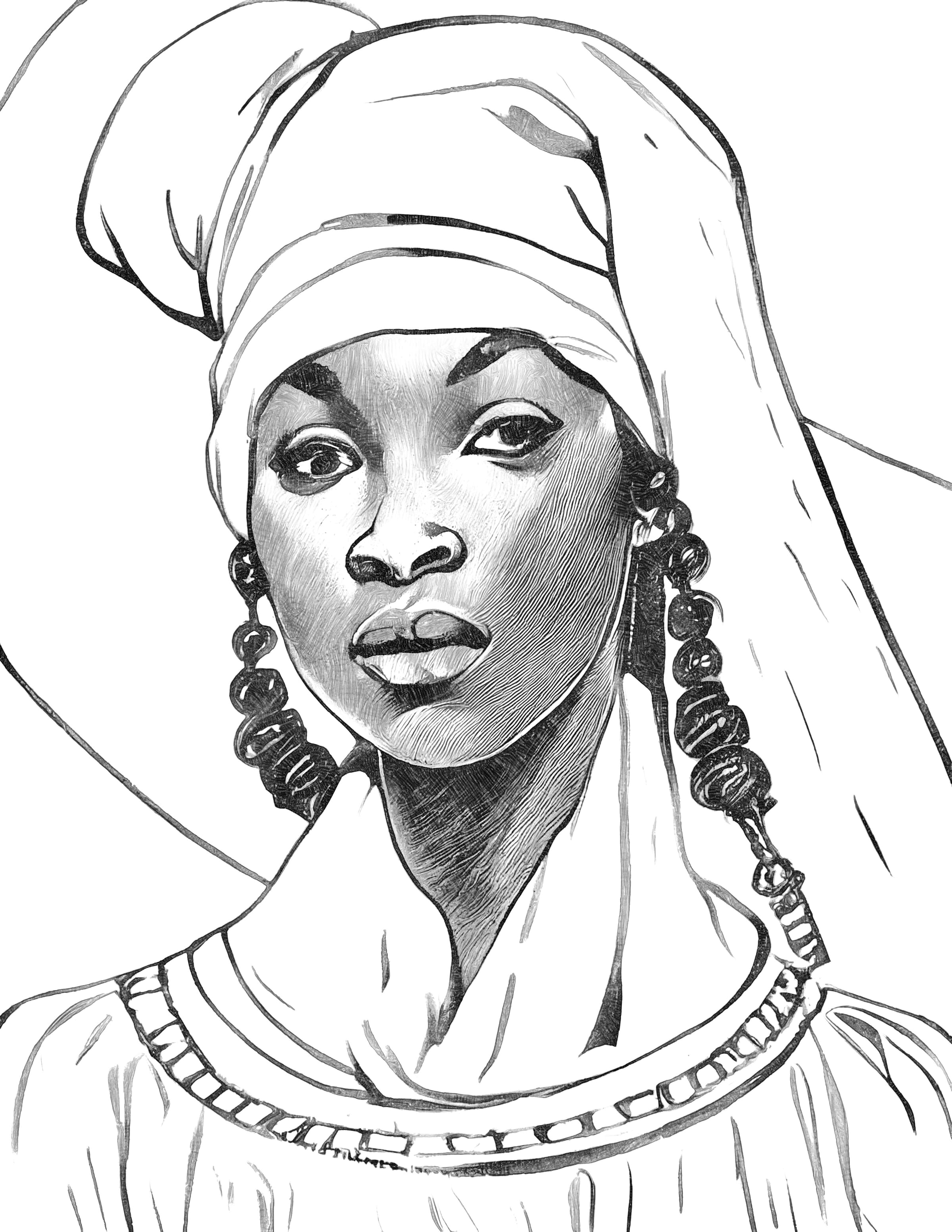 Servant of God Mary Elizabeth Lange - Catholic Coloring Page