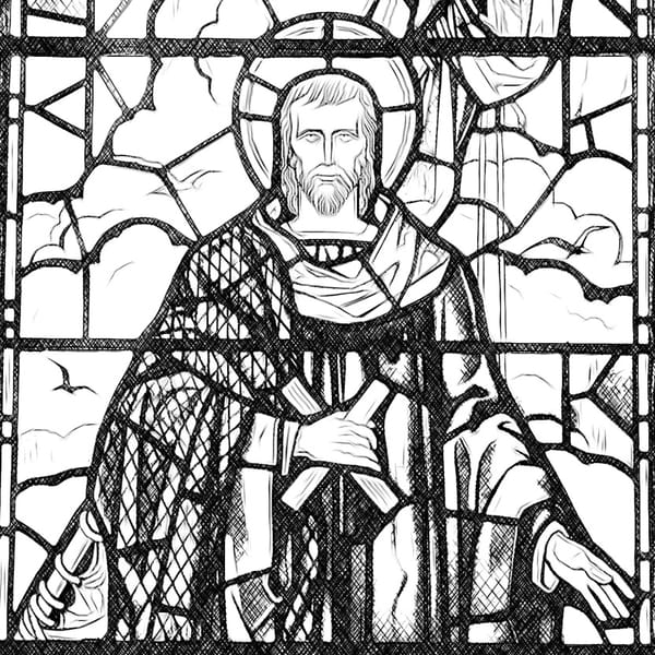 Saint Andrew - Catholic Coloring Page