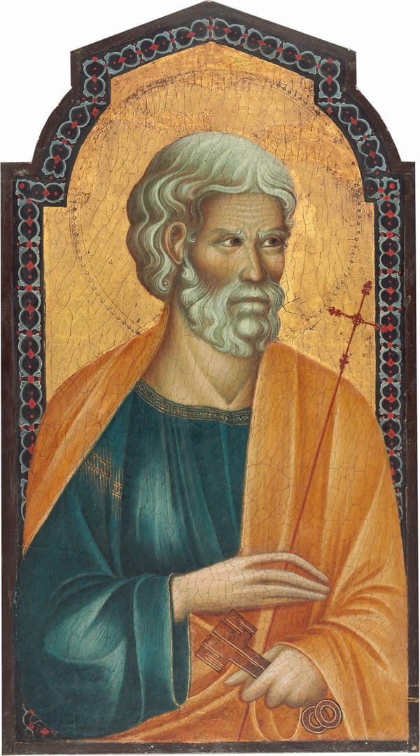 Saint Peter by Grifo di Tancredi (1310) - Public Domain Catholic Painting