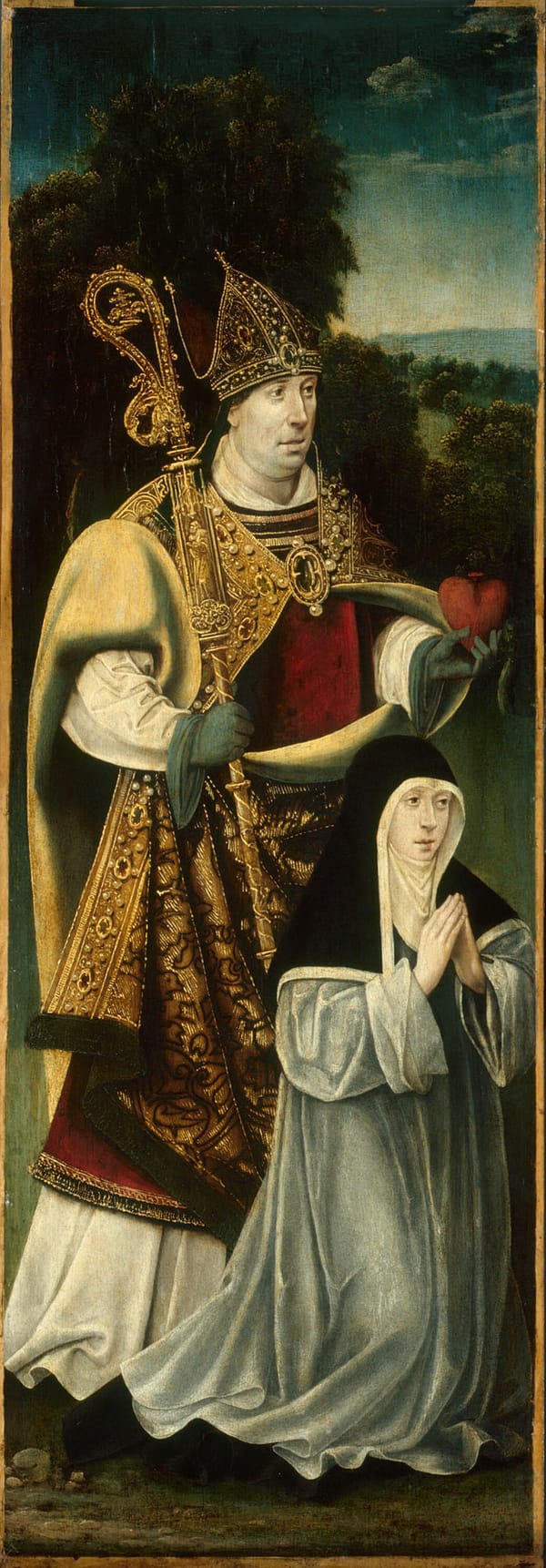 Saint Augustine and an Augustinian Canoness (1525-1550) by Unknown ...
