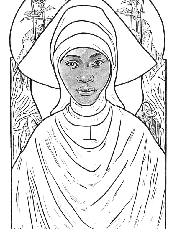 Blessed Marie-Clémentine Anuarite Nengapeta - Catholic Coloring Page