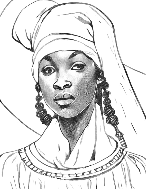 Servant of God Mary Elizabeth Lange - Catholic Coloring Page