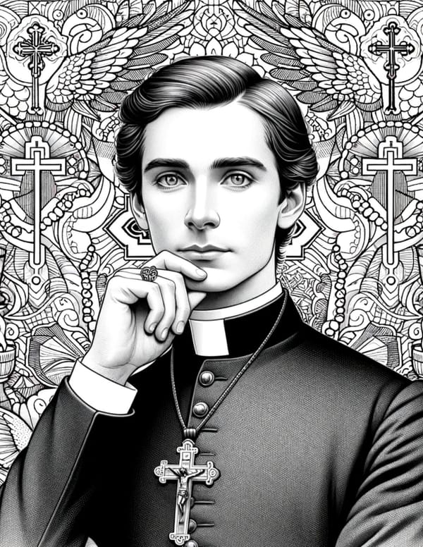 St. Jean-Theophane Venard (2023) - Catholic Coloring Page