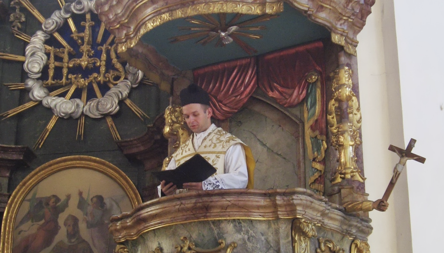 Latin Mass Homily - Catholic Stock Photo